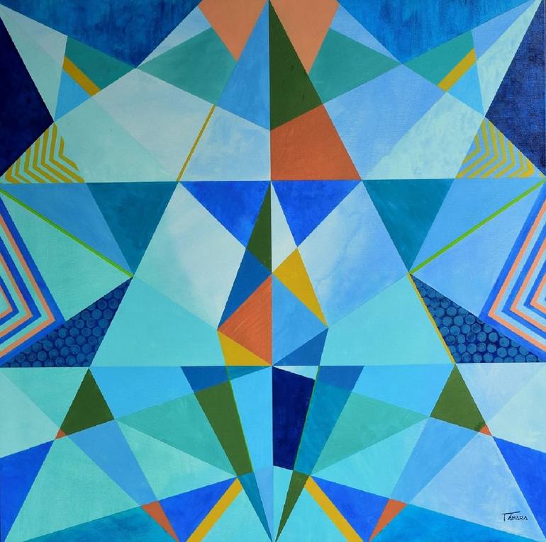 Triangulation Painting by Ana Tamara | Saatchi Art