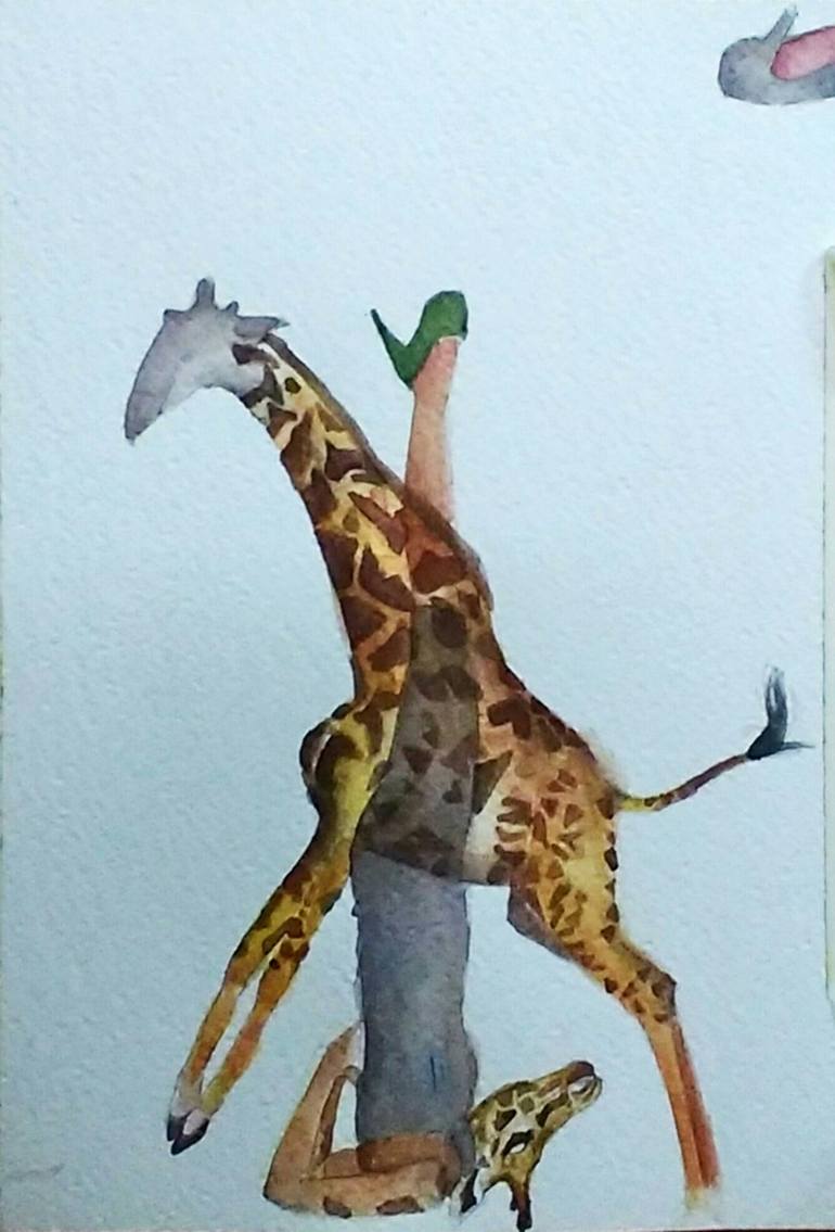 Tallest yet shortest Painting by Natasha Sachdeva | Saatchi Art