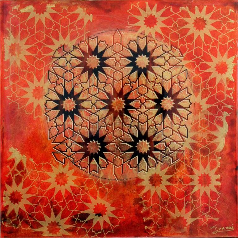RED ALHAMBRA Painting by Manuel Granai | Saatchi Art