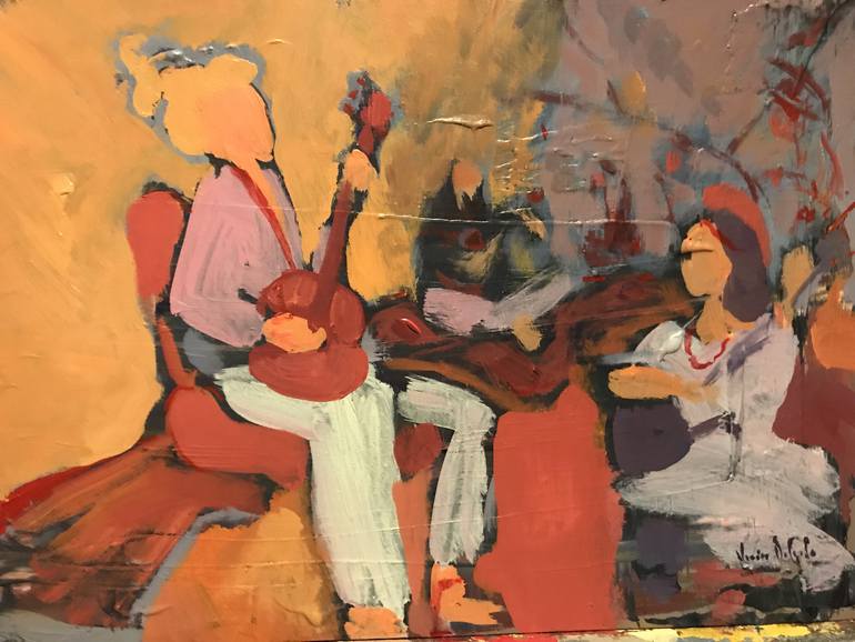 Little indian summer singa Painting by Javier Delgado | Saatchi Art