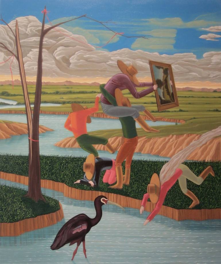 The Heist Painting by Matthew Mann | Saatchi Art