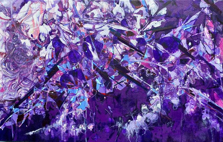 Full Metal Spectrum Violet Painting by nate hodge | Saatchi Art