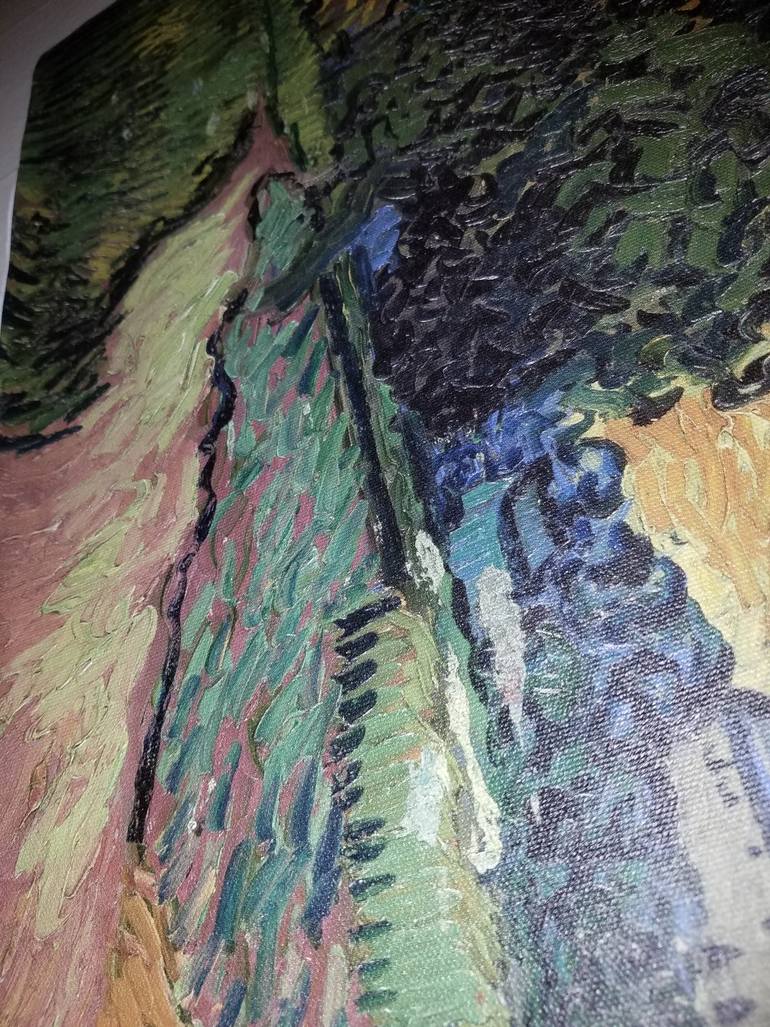 Vincent Van Gogh - Landscape at Twilight Painting by Mark Pettinelli ...