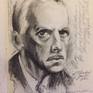 Eugene O'Neill - Pencil Sketch Drawing by Shahud Shami | Saatchi Art