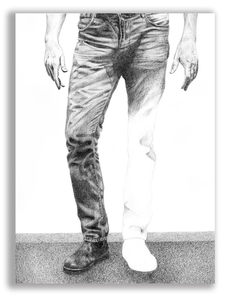 Almost two legs Drawing by Carlo Gloria | Saatchi Art