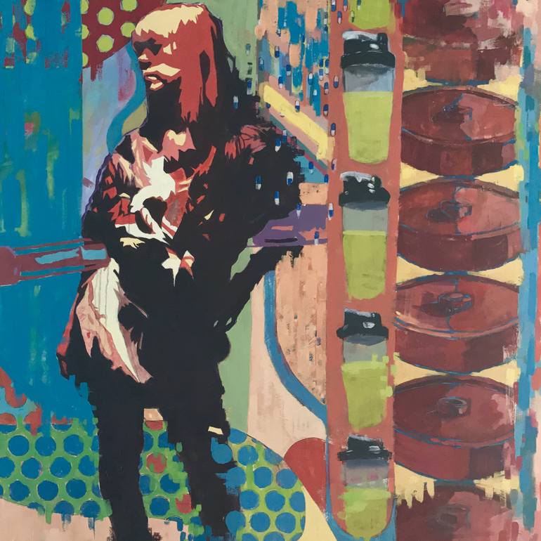 Repetitious Green Protein Shakes Painting by Matt Pierson | Saatchi Art