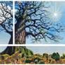 Oak (triptych) Painting by Elena Zima | Saatchi Art
