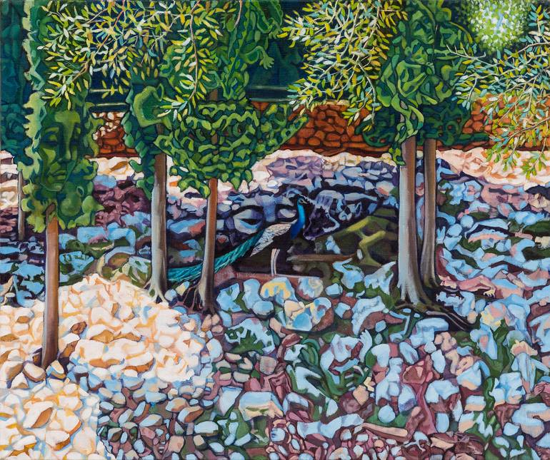 Peacock Painting by Elena Zima | Saatchi Art