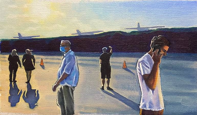 Passion for planes Painting by Elena Zima | Saatchi Art