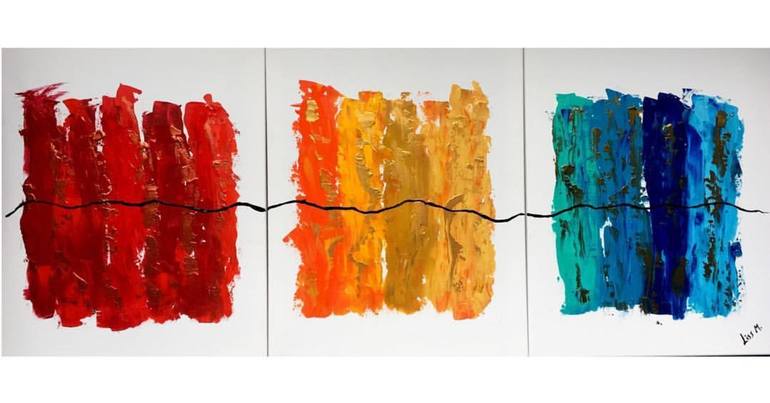 Trilogy Painting by Liss M | Saatchi Art