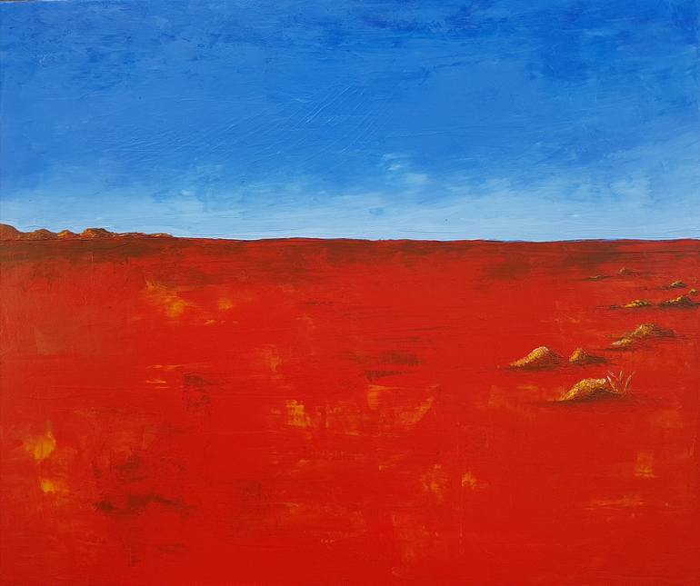 The Red Plains Painting by Alexia Irwin | Saatchi Art