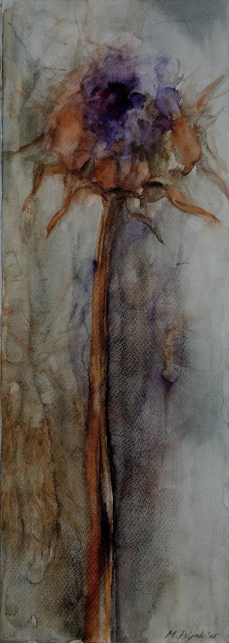 Thistle II Painting by Maja Poljak | Saatchi Art