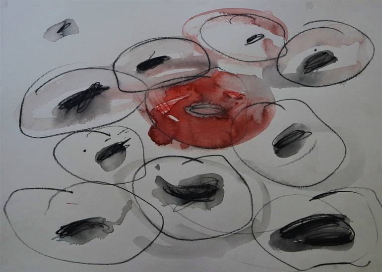 Makovi I Drawing by Maja Poljak | Saatchi Art