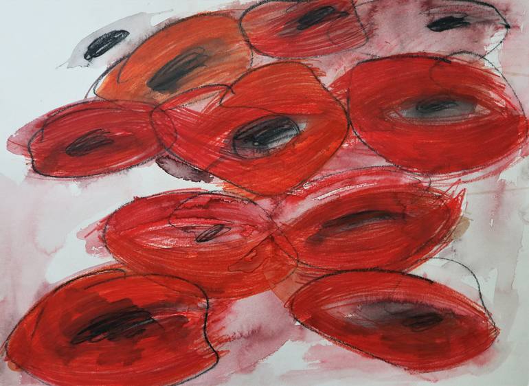 Makovi V Painting by MAJA POLJAK | Saatchi Art