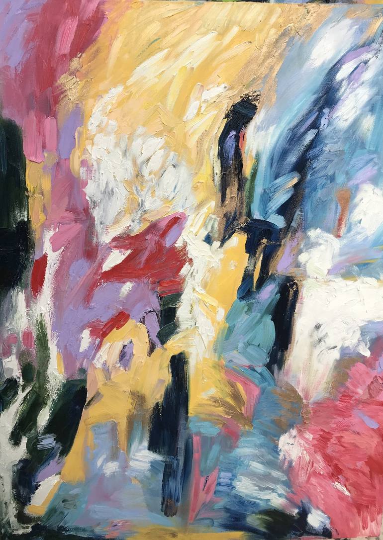 The Playdate Painting by Monica Shulman | Saatchi Art