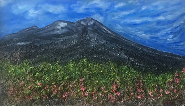 Mt. Etna, Sicily Painting by Marie Schepis | Saatchi Art
