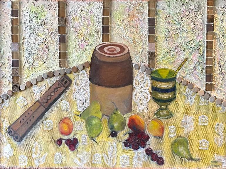 Sunday Brunch Painting by Marie Schepis | Saatchi Art