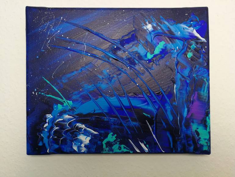 Night Lagoon Painting by Sven Spiess | Saatchi Art