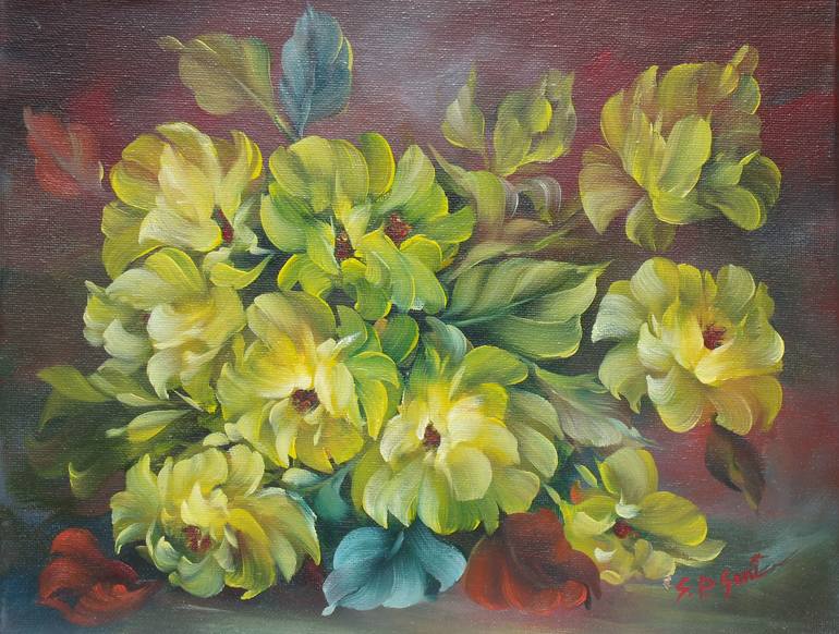 PLEASURES IN YELLOW Painting by Sead Pozegic | Saatchi Art