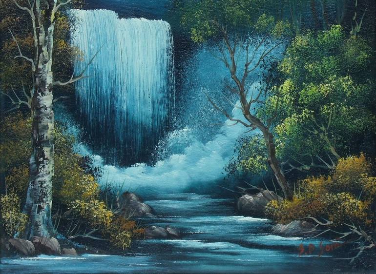 RIVER FALLS Painting by Sead Pozegic | Saatchi Art