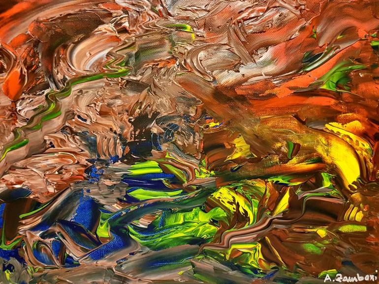 Mexican Fiesta, Abstract Art, Italian Artist Painting by Alessandro ...