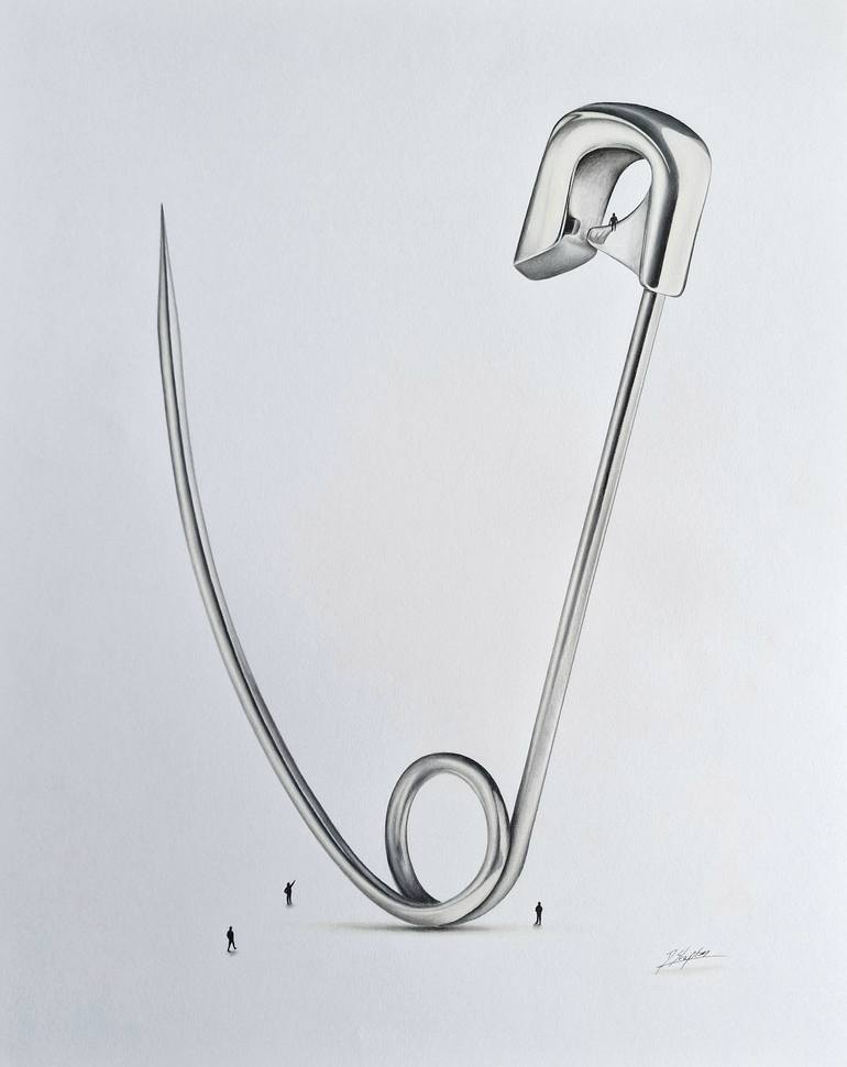 Safety First Drawing by Daniel Shipton | Saatchi Art