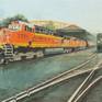 BNSF #1771 Painting by Guy Boster | Saatchi Art