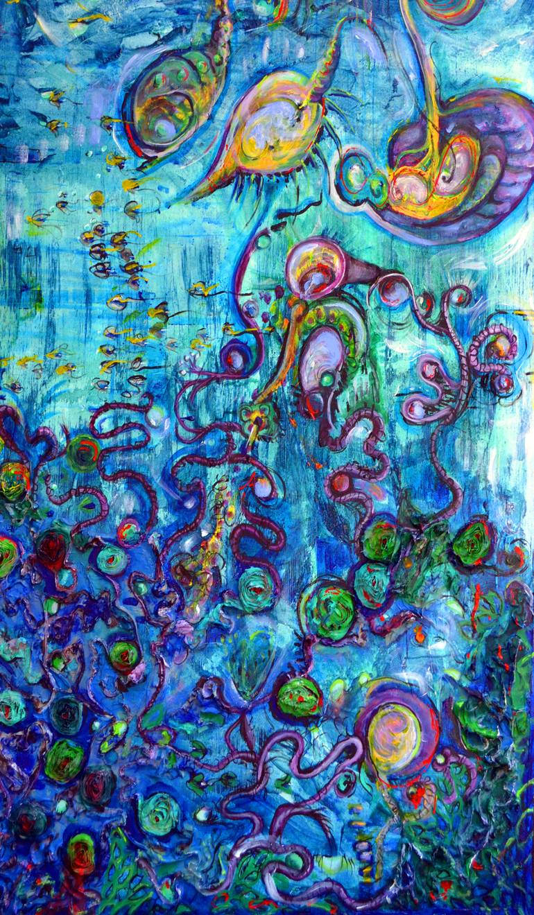 What Lies Beneath Painting by Robin Herrick | Saatchi Art