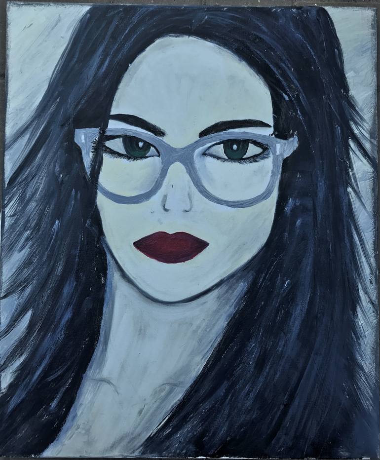 Mirada Fria Painting by Ann Alex | Saatchi Art