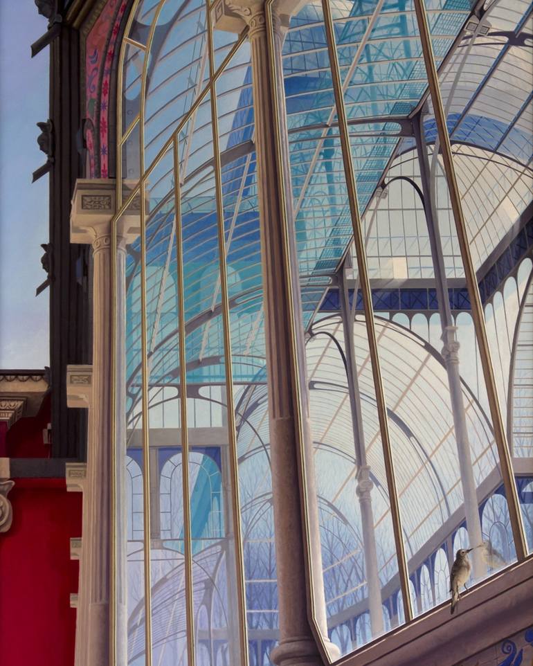 Palacio de Cristal Painting by Arnold Mendez | Saatchi Art