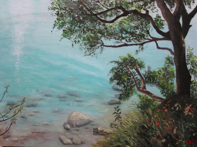 Explain Painting by Alberto Perini Sea | Saatchi Art