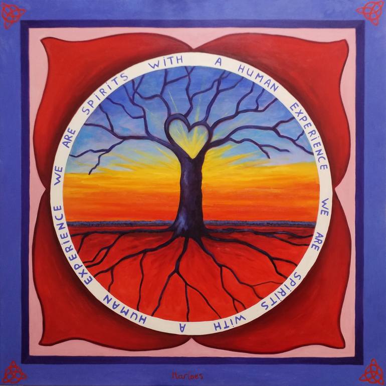 We are spirits with a human experience! Painting by Marloes Buigel ...