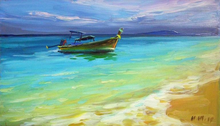 Boat Painting by Andrei Markin | Saatchi Art