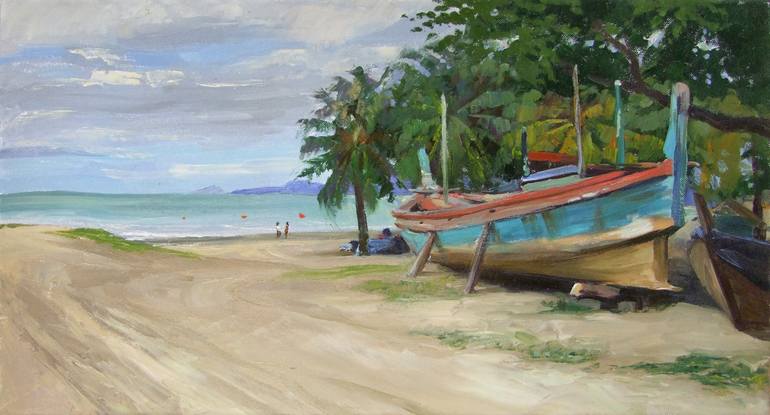 Boat Painting by Andrei Markin | Saatchi Art