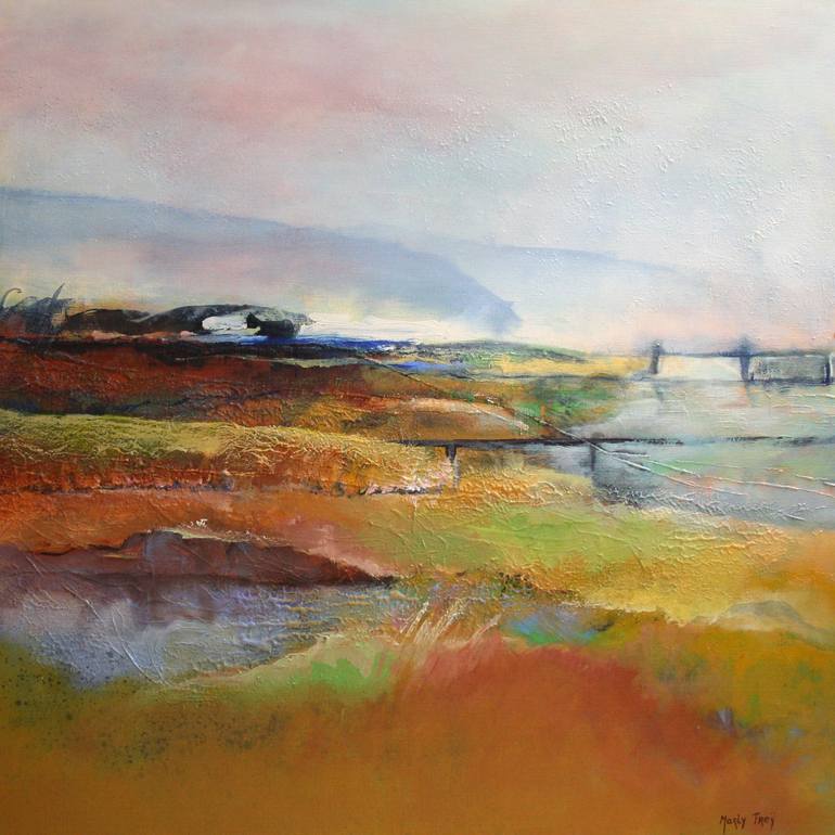 Abstract landscape 1010 Painting by Marly Freij | Saatchi Art