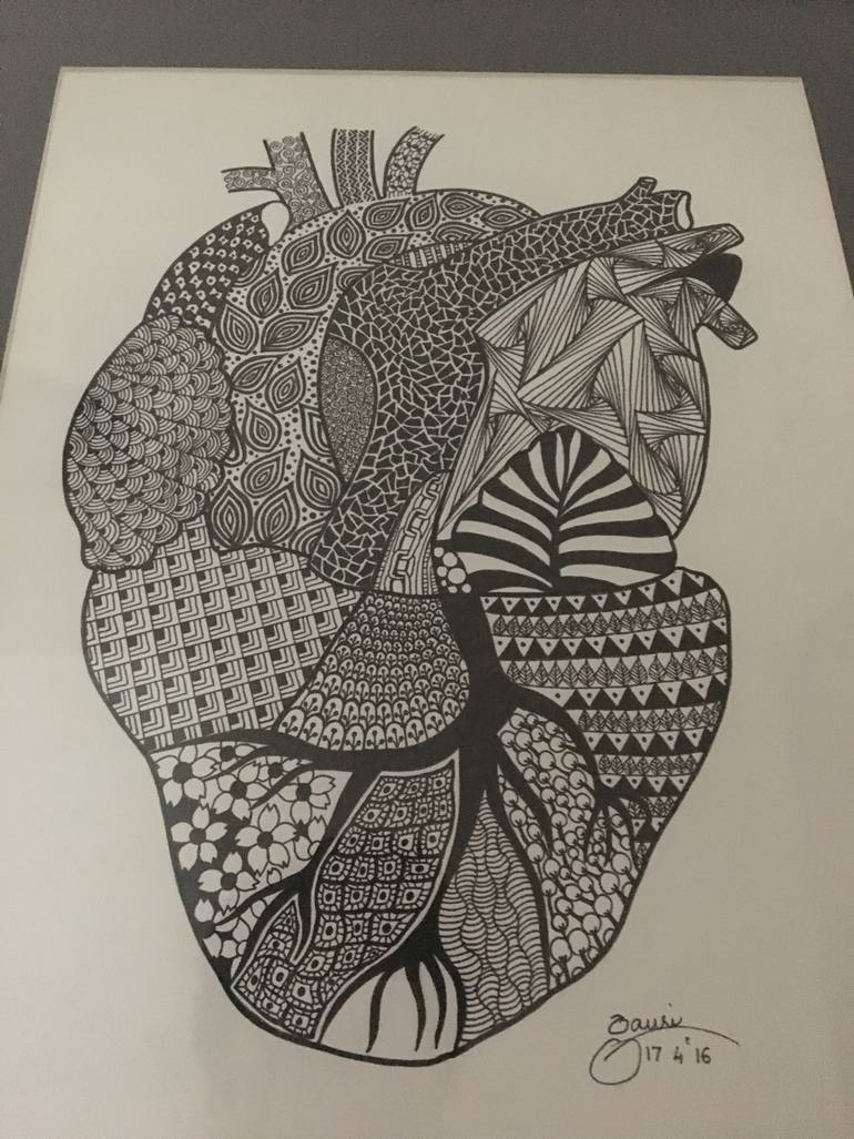 HeART Attack Drawing by Gauri Arora | Saatchi Art
