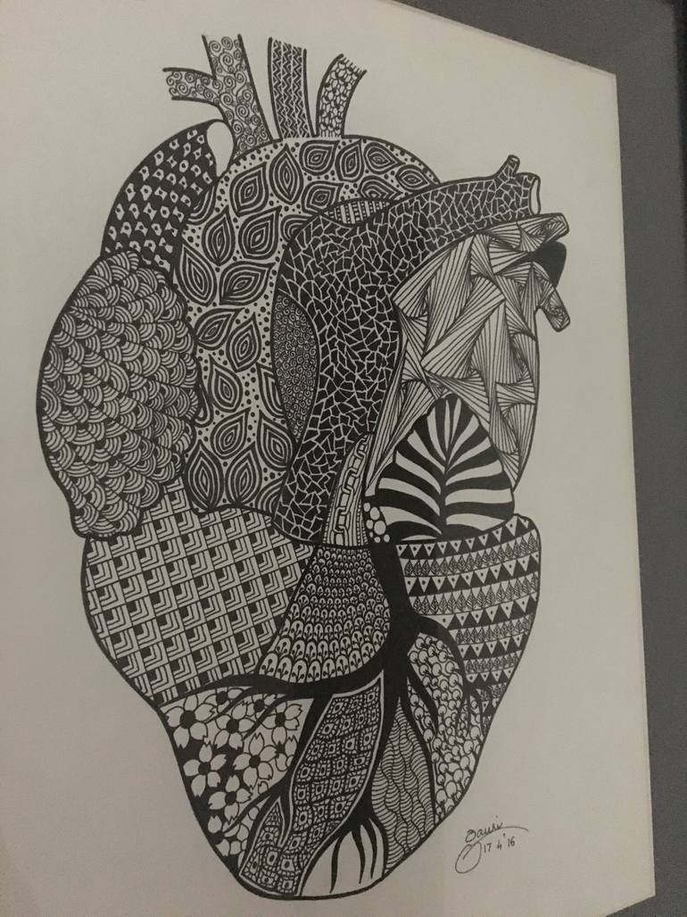HeART Attack Drawing by Gauri Arora | Saatchi Art