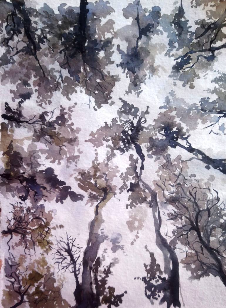 Winter. From the Shyness series Painting by Laura Aranda | Saatchi Art