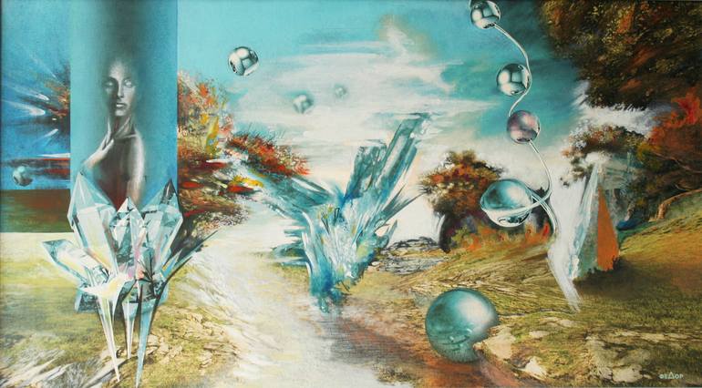 Best of Both Worlds Painting by Fedor Rakic | Saatchi Art