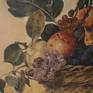 Reproduction of Caravaggio's Basket of fruit from 1599 Painting by ...