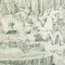 FONTANA DI TREVI Drawing by Inaki Arbulo | Saatchi Art