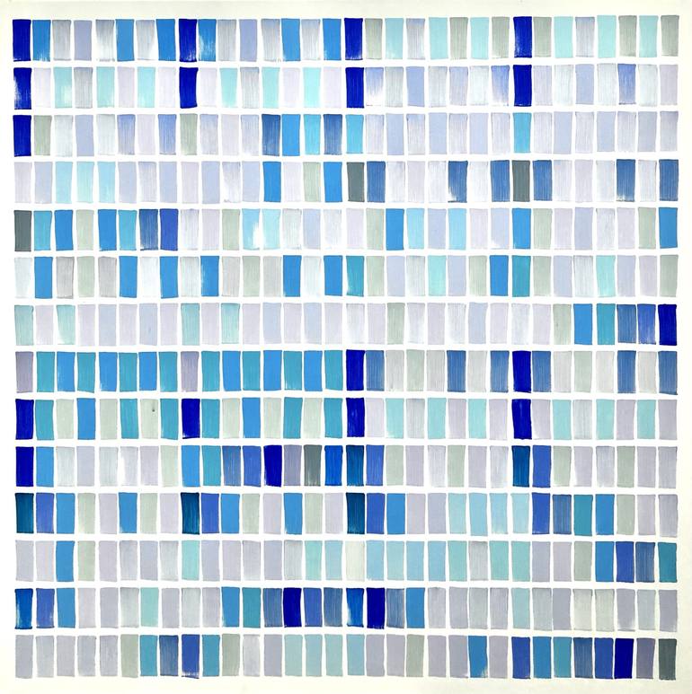 BWV 1007, Prelude (blue) Painting by amy kang | Saatchi Art
