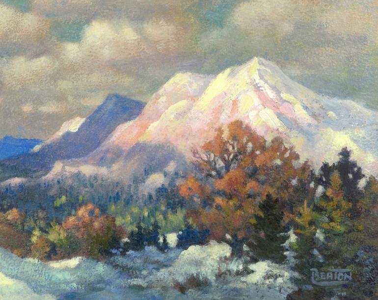 Autumn Mountains Painting by Heather Beaton | Saatchi Art
