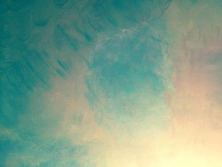 Baby Ascending from the Heavens Painting by Tonya Meeks | Saatchi Art