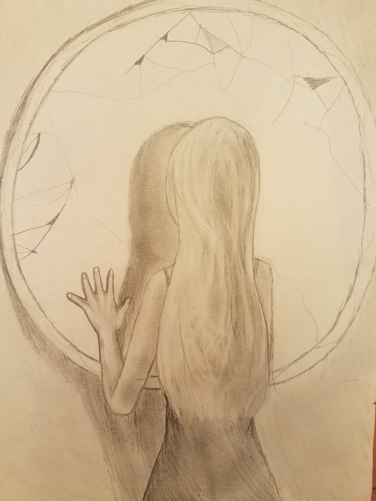 She is Gone Drawing by Naomi Kennard | Saatchi Art