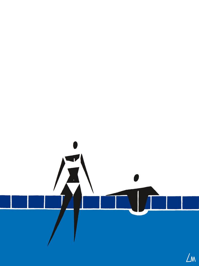 Calm Pool Painting by Luke Maxwell | Saatchi Art