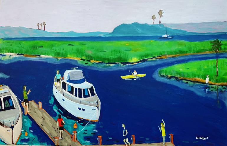 Marsh Life Painting by Jay Charvat | Saatchi Art