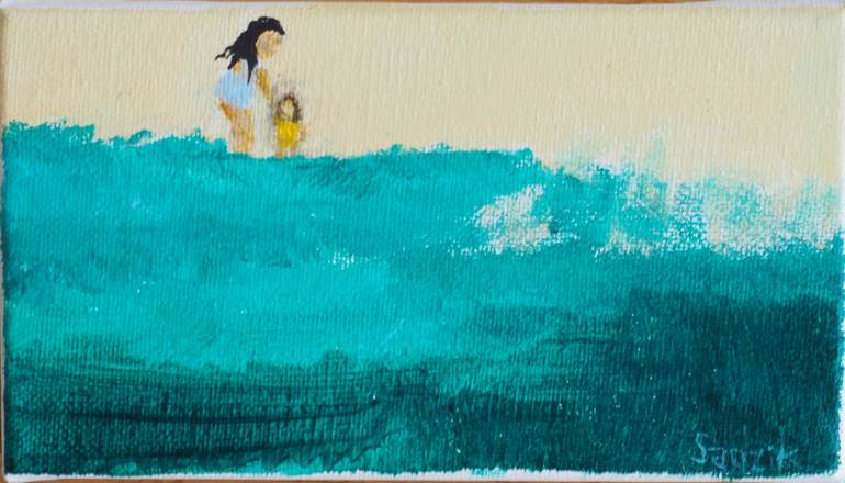 with mama Painting by Anna Sadzik | Saatchi Art