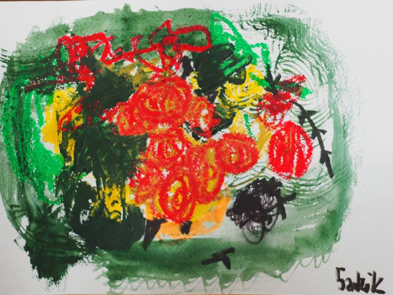 roses Painting by Anna Sadzik | Saatchi Art