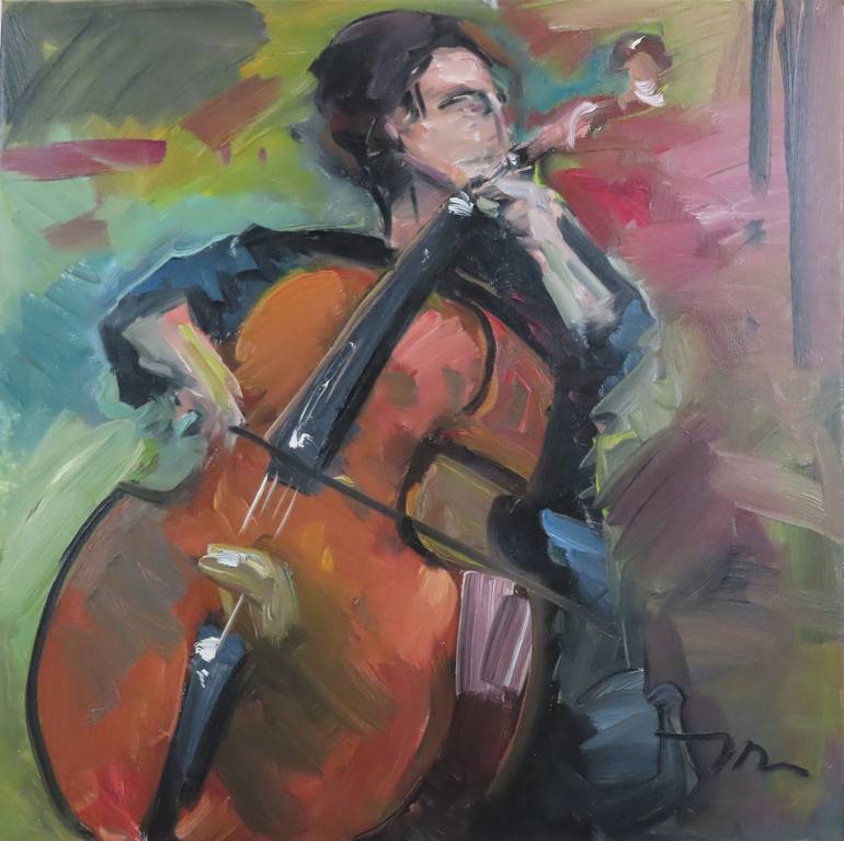 Art & Collectibles Oil The violinist Limited Edition Framed Print ...